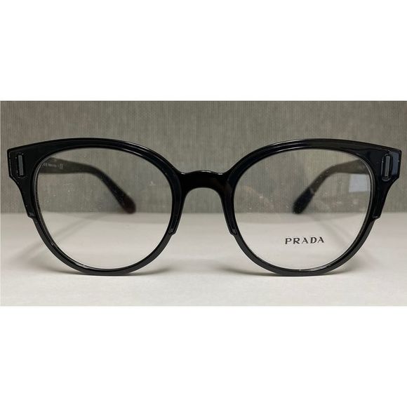 Prada | Accessories | Prada Pr 8uv 07eo1 Catwalk Blackgreyyellow Round ...
